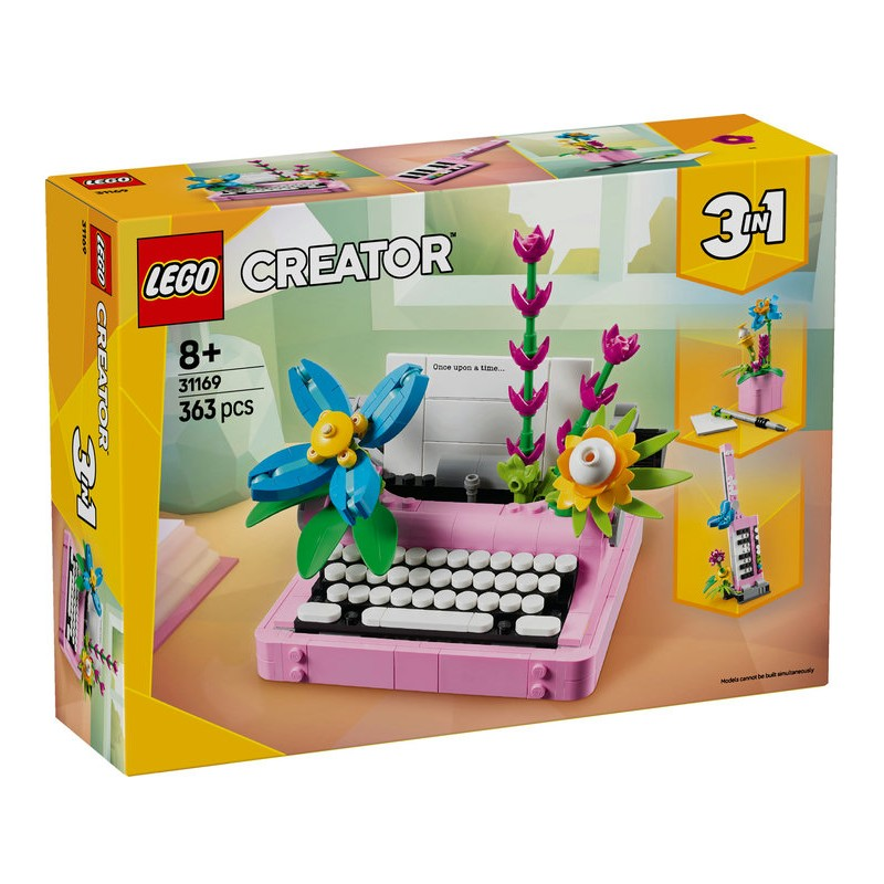 31169 - LEGO CREATOR MÁQUINA DE ESCRIBIR CON FLORES 3EN1